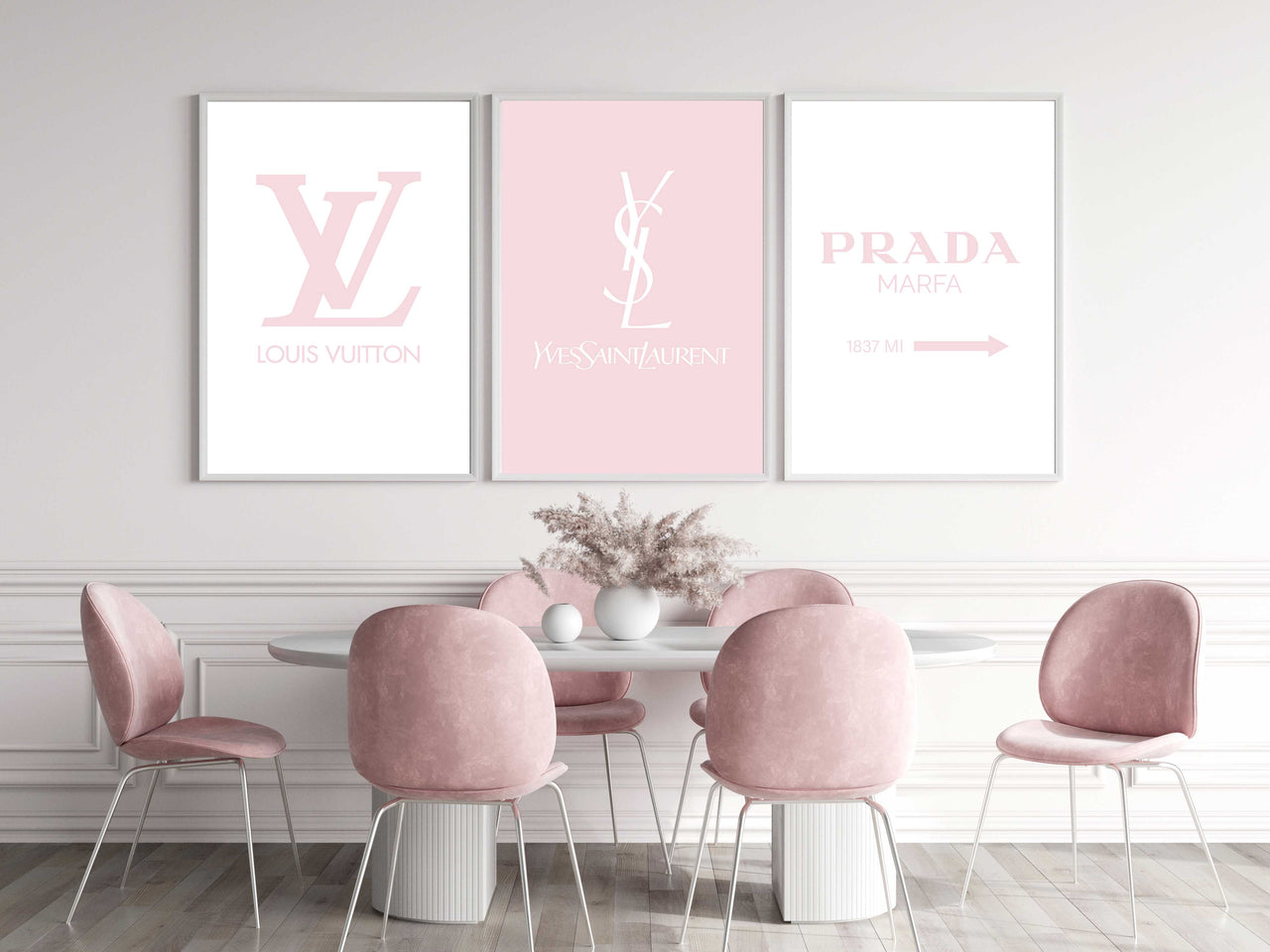Fashion Darling... Pink Set of 3 Prints – D'Luxe Prints