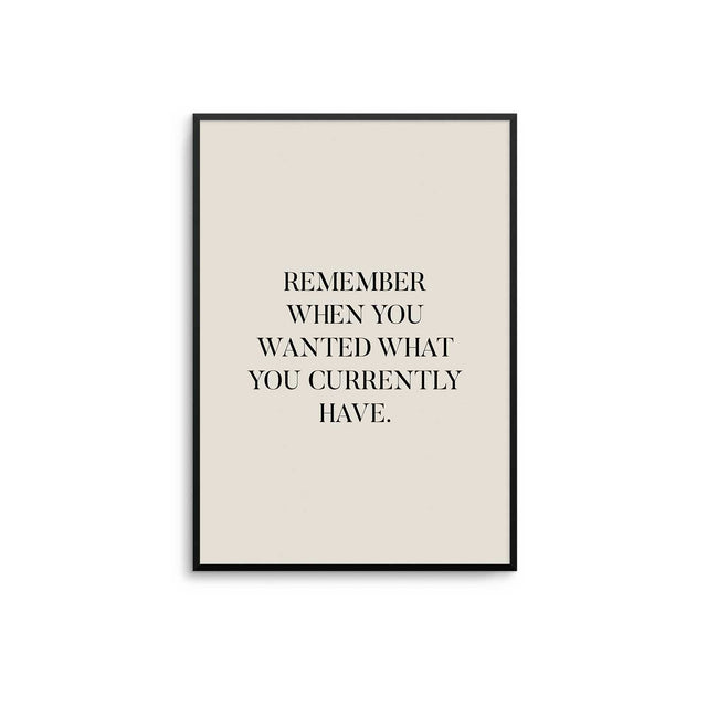 Remember When Print – D'Luxe Prints