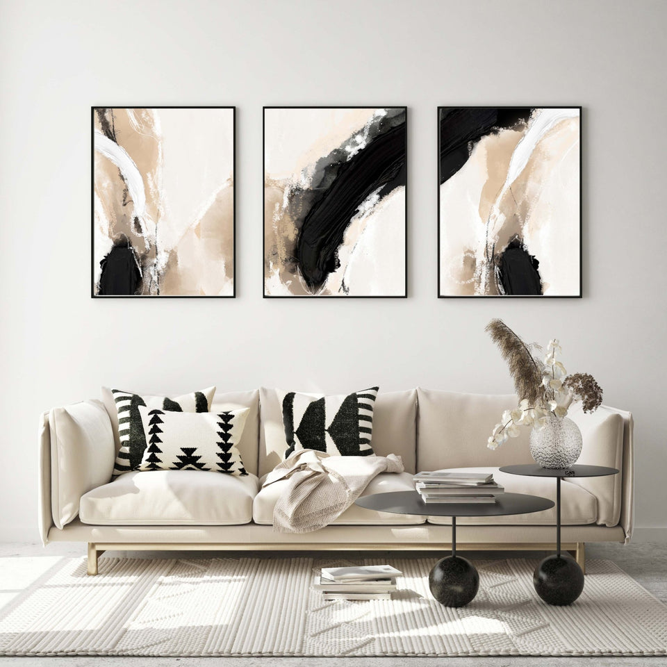 Bella Abstract Trio Set – D'Luxe Prints