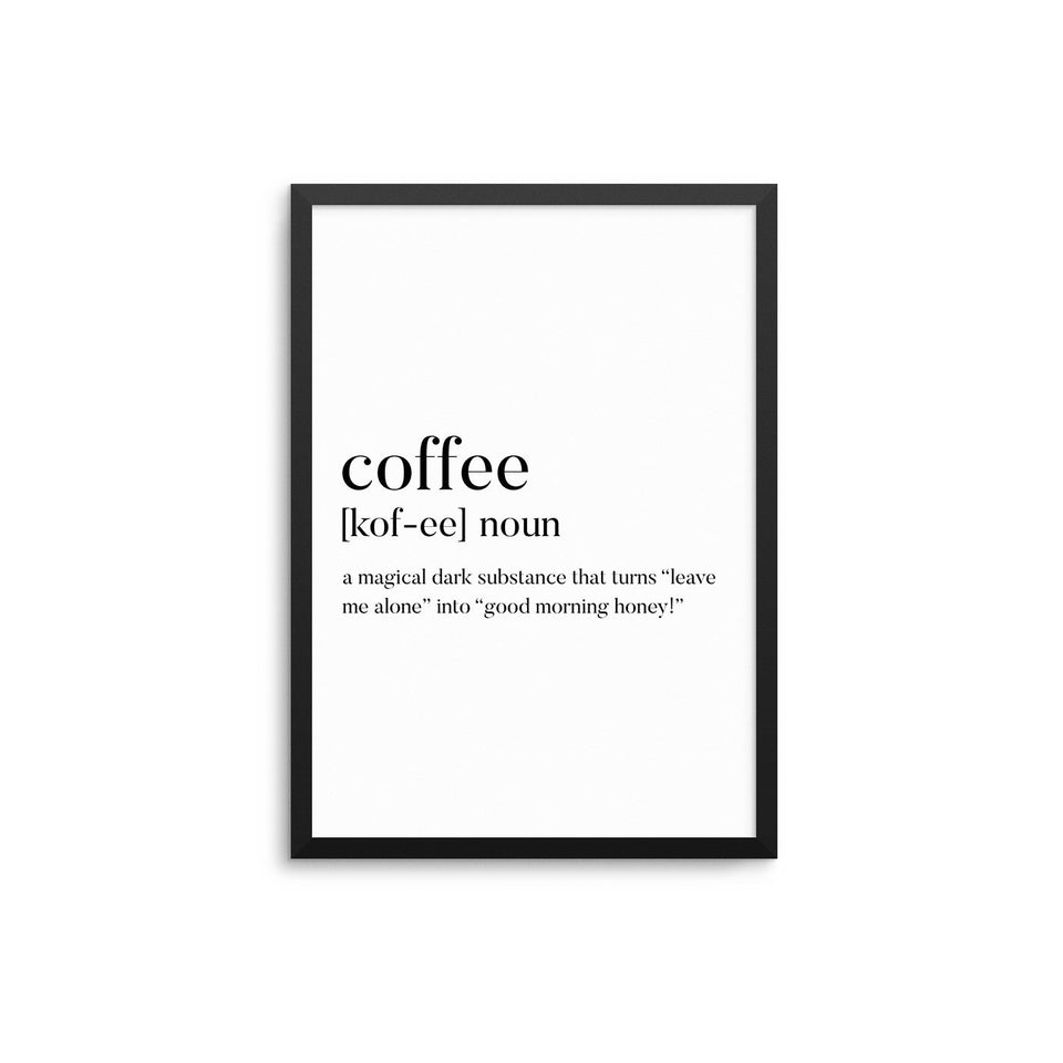 Coffee Noun – D'Luxe Prints