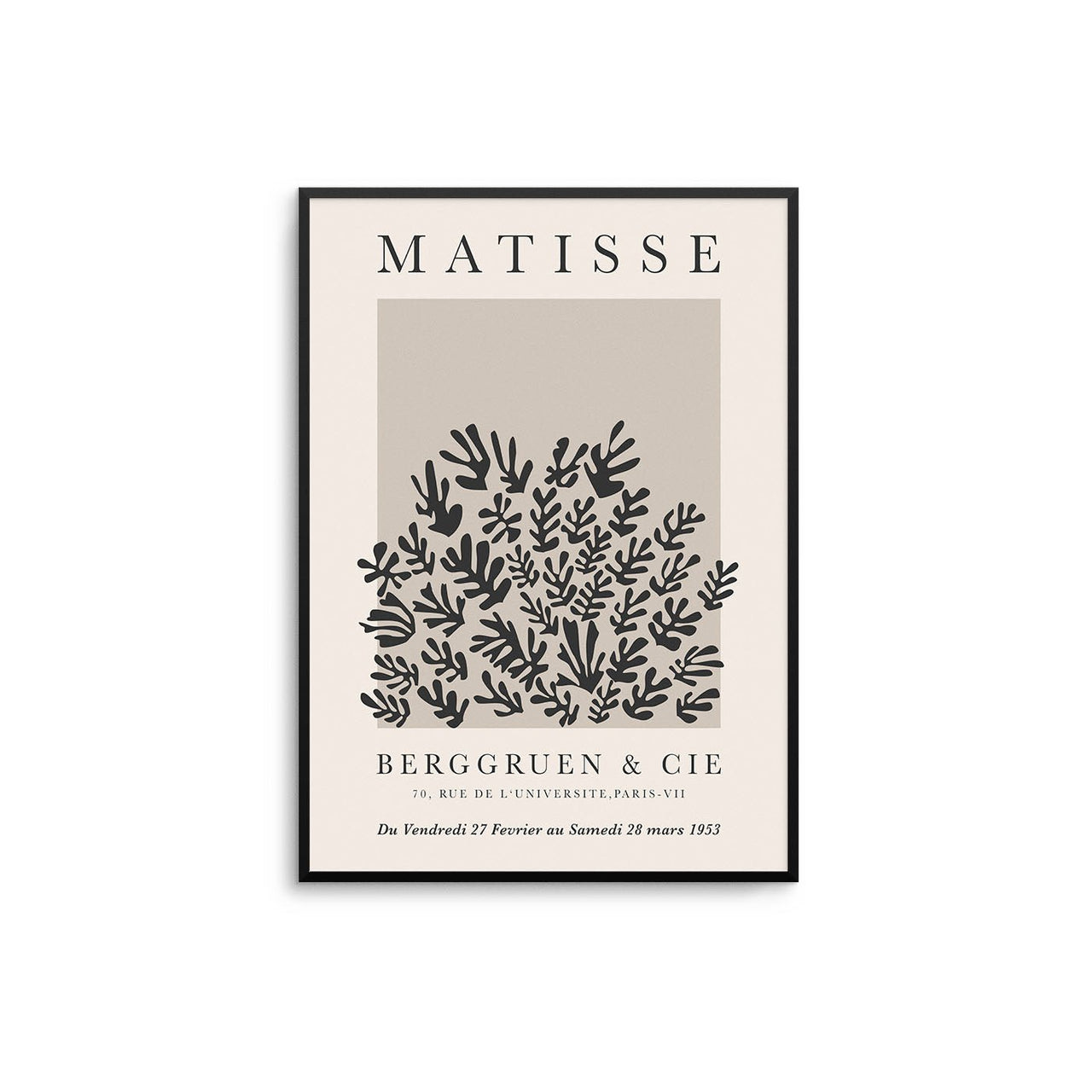 Matisse Botanical - Beige Black Print – D'Luxe Prints
