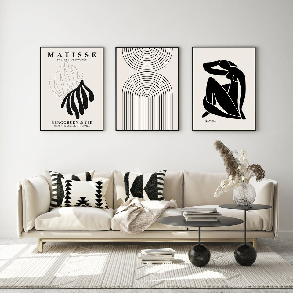 Matisse Rain Set of 3 Prints – D'Luxe Prints