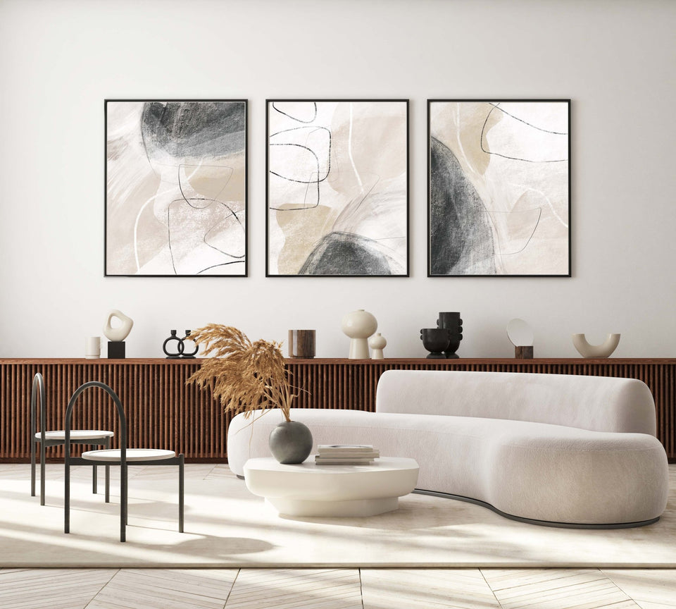 The Modern Abstract Trio Set – D'Luxe Prints
