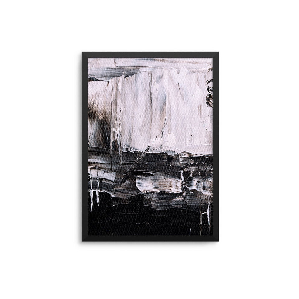 Monochrome Abstract Painting II – D'Luxe Prints